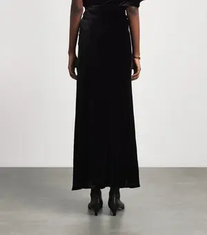 RÓHE Velvet Maxi Skirt