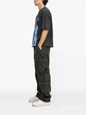WARMAN Graphic-print Distressed T-shirt