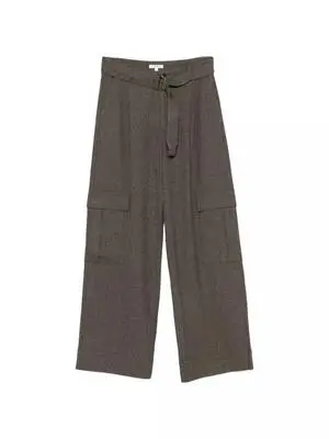 YERSE Belted Wide-leg Trousers