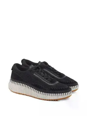 Chloé Nama Knit Sneakers - Black