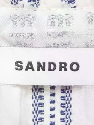 Sandro Guipure-lace Striped Blouse