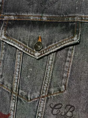 Balenciaga Tattoo-print Denim Jacket