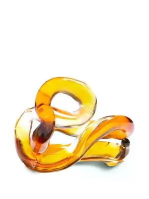 SALVÁREA Interconexión Handblown Glass Ring - Orange