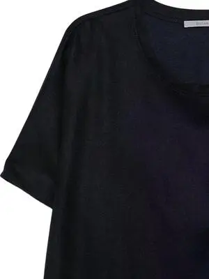 Dusan Crew Neck Flannel Top