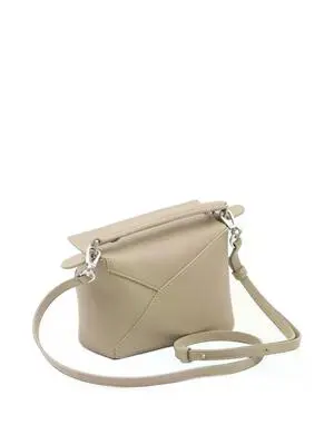 Loewe Mini Puzzle Edge Bag In Soft Grained Calfskin - Neutrals