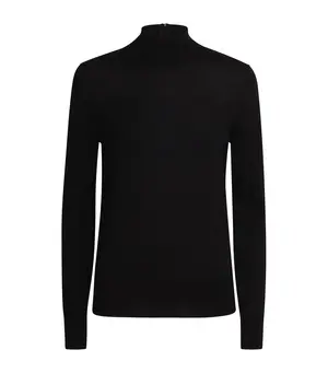 Carolina Herrera Wool-silk-blend Funnel-neck Sweater