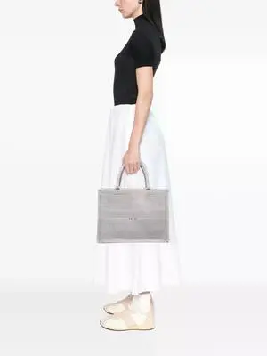 Dior 2020 Medium Cannage Embroidered Book Tote Bag