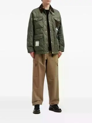 Izzue Quilted Corduroy-collar Jacket