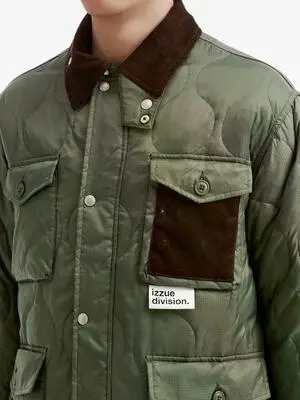 Izzue Quilted Corduroy-collar Jacket