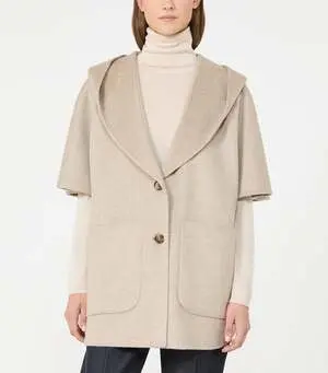 Max Mara Cashmere Hooded Cape