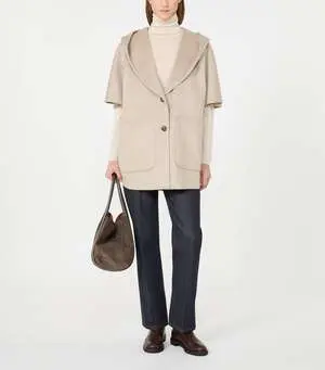 Max Mara Cashmere Hooded Cape