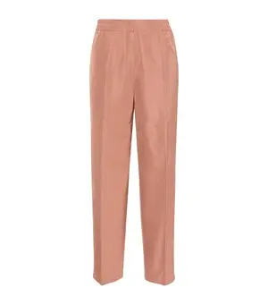 Max Mara Elasticated-waist Tapered Trousers