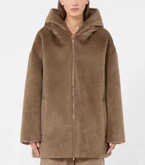 Max Mara Wool Reversible Hooded Jacket