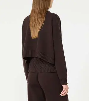 Max Mara Wool-cashmere Cropped Cardigan