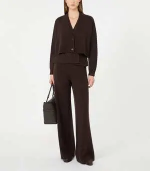 Max Mara Wool-cashmere Knit Trousers