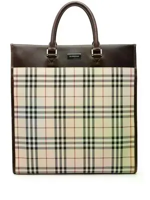 Burberry 2000-2017 House Check Canvas Tote Bag