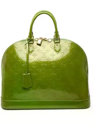 LOUIS VUITTON 2008 Monogram Vernis Alma Gm Handbag - Green
