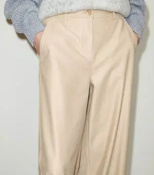 Max & Co. Virgin Wool-blend Wide-leg Trousers