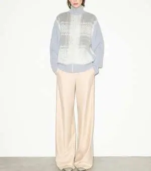 Max & Co. Virgin Wool-blend Wide-leg Trousers