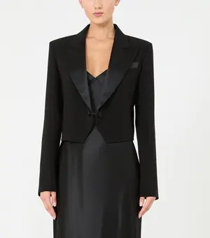 Max Mara Cropped Tuxedo Jacket