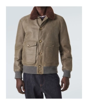 Brunello Cucinelli Shearling-lined Leather Blouson Jacket