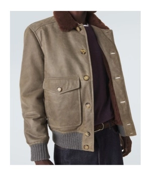 Brunello Cucinelli Shearling-lined Leather Blouson Jacket