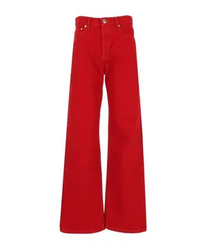 AMI Paris Large Fit Wide-leg Jeans