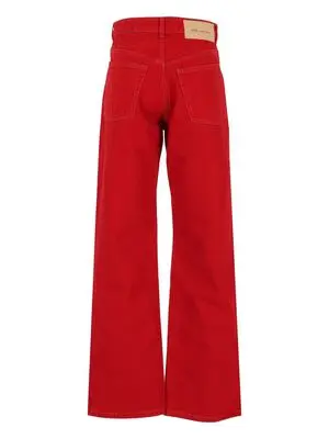 AMI Paris Large Fit Wide-leg Jeans