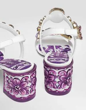 Dolce & Gabbana 60mm Keira Leather Sandals