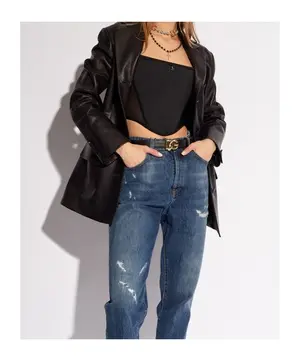 Dolce & Gabbana Dolce Gabbana Fitted Waist Turlington Jacket
