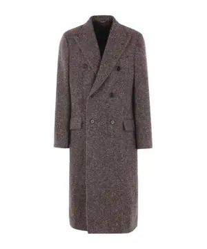 Dolce & Gabbana Dolce Gabbana Double-breasted Herringbone Coat
