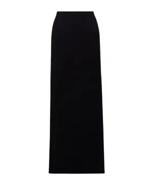 TOTEME Side-slit Crêpe Maxi Skirt - Black