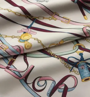 Dior Saddle Charms 90 Square Scarf