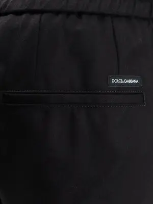 Dolce & Gabbana Dolce Gabbana Logo Patch Drawstring Trousers