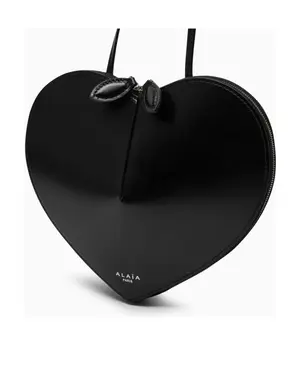 Alaïa Heart-shaped Shoulder Bag - Black