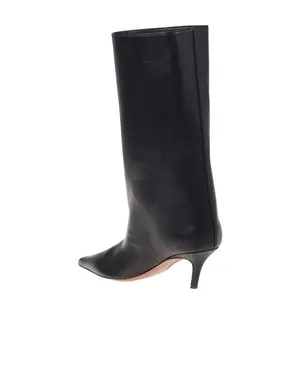 Amina Muaddi Pointed Short Boots