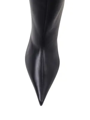 Amina Muaddi Pointed Short Boots