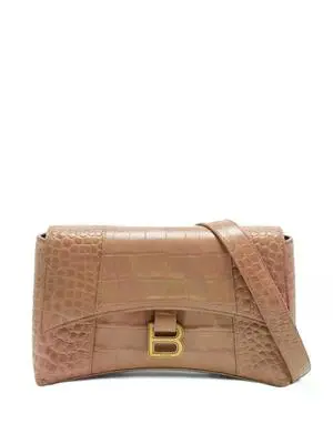 Balenciaga Downtown Xs Leather Shoulder Bag - Neutrals