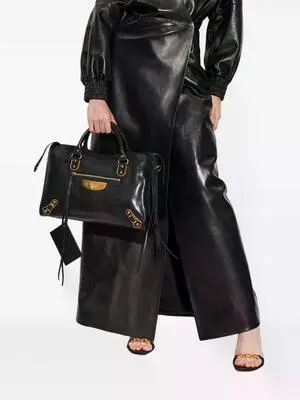Balenciaga Le City Uptown Bag Medium In Black Black