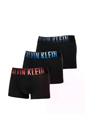Calvin Klein Logo-waistband Trunks - Black