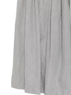 DANIELA GREGIS Pleated Cotton Midi Skirt