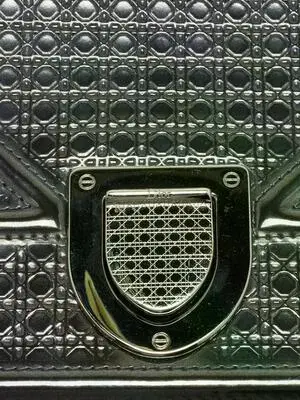 Dior 2017 Medium Diorama Microcannage Shoulder Bag