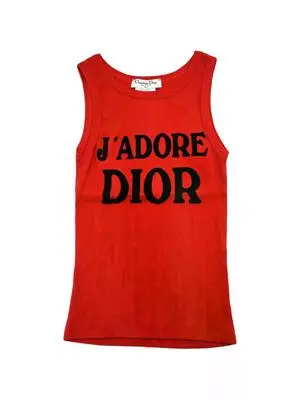 Dior 2003 J'adore Tank Top - Red