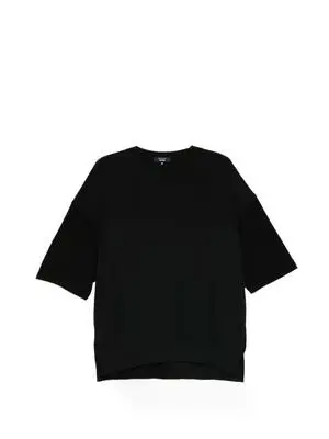 Comme Des Garçons Ribbed-knit Crew-neck T-shirt