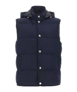 Eleventy Hooded Quilted Gilet