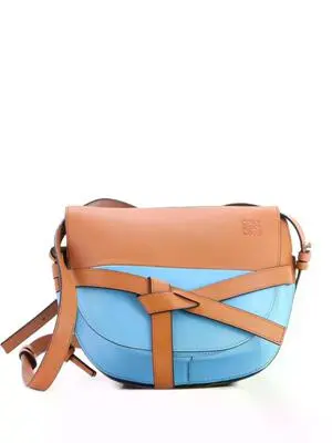 Loewe Gate Shoulder Bag Leather Mini Crossbody Bag - Blue