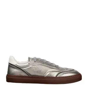 Brunello Cucinelli Metallic Leather Sneakers