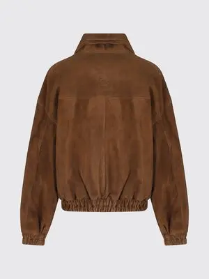 Magda Butrym Suede Bomber Jacket