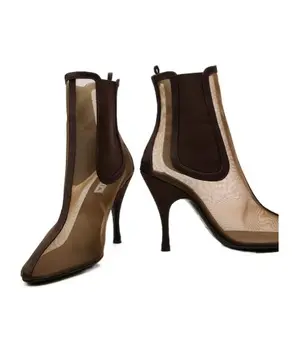 Alaïa Minimal Mesh Ankle Boots