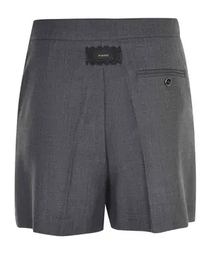 Pinko Herringbone-pattern Tailored Shorts